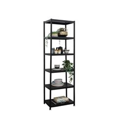 shelfr Industrial Style Metallregal Genk mit 6 Ebenen in Schwarz | Gr.: onesize