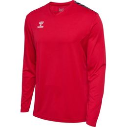 Hummel Hoodie "Hmlauthentic Pl Jersey L/S" in Rot | Gr.: XS