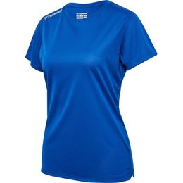 Hummel T-Shirt "Hmlrun Jersey S/S Woman" in Blau | Gr.: XXL
