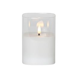STAR TRADING LED Windlicht ,Flamme' mit Flackereffekt, Batterie, Timer, weiß, 12,5c | Gr.: onesize