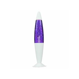 Licht-Erlebnisse Lavalampe EEK G &Oslash; 11 x (H)42 cm in Glitter (Violett) Transparent Wei&szlig; | Gr.: onesize