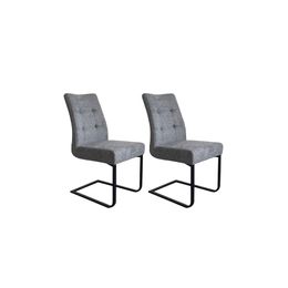 ByLiving Stuhl Marlen-XXL in Grau - (B) 47 x (H) 96 x (T) 62 cm | Gr.: onesize