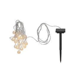 STAR TRADING LED Solar Lichterkette 20 Mini Kugeln L: 4,75m in transparent | Gr.: onesize