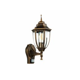 Licht-Erlebnisse Außen Wandlampe (B)16.5 x (H)35.5 cm in Schwarz Kupfer | Gr.: onesize