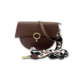 Leder Umhängetasche, Citytasche Florence Tasche dunkelbraun ca. 30cm | Gr.: onesize