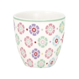 GreenGate MINI Latte Cup RIKE Weiß mit Blumen | Gr.: onesize