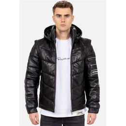 Reichstadt Herren Regular Fit Jacke Echtleder in Black | Gr.: S