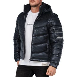 Reichstadt Herren Regular Fit Jacke Echtleder in Navy | Gr.: XS