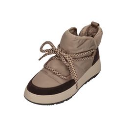 fitflop Stiefeletten F-MODE WATERRESISTANT BIOFLEECE MESH FLATFORM in grau | Gr.: 40