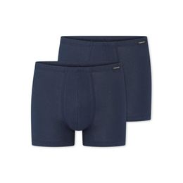 Schiesser Shorts Cotton Essentials in Dunkelblau | Gr.: XXL