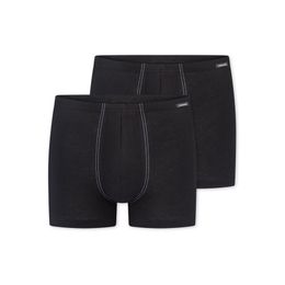 Schiesser Shorts Cotton Essentials in Schwarz | Gr.: XXL