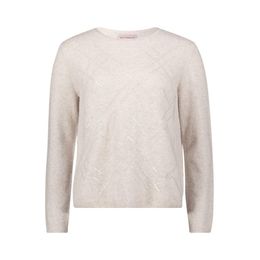 Betty Barclay Feinstrickpullover mit Applikation in Light Beige Melange | Gr.: 40