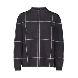 Betty Barclay Strickpullover kariert in Patch Grey/Beige | Gr.: 46