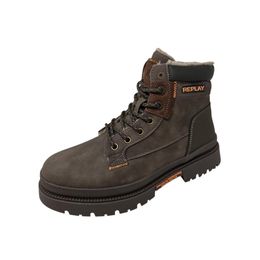 Replay Schnürstiefel Sandtown warm in Braun | Gr.: 43