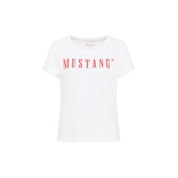 Mustang T-Shirt 1er Pack in Wei&szlig; | Gr.: XS