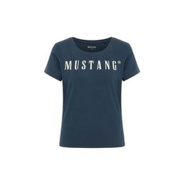 Mustang T-Shirt 1er Pack in Dunkelblau | Gr.: S