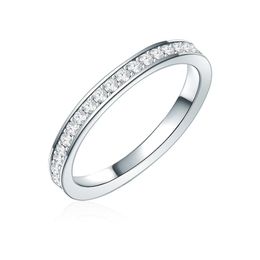 Lulu & Jane Lulu & Jane Ring verziert mit Kristallen von Swarovski weiß in silber | Gr.: 58