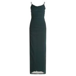 Vera Mont Abendkleid mit Spitzeneinsatz in Dusty Slate | Gr.: 36