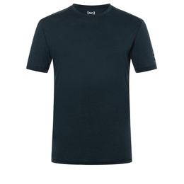 super.natural Merino T-Shirt M SIERRA140 TEE in blau | Gr.: M