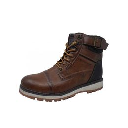 Tom Tailor Schnürstiefel in Braun | Gr.: 45