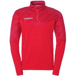 Uhlsport Trainingsjacke "Progressive 28 1/4 Zip Top" in Rot | Gr.: 164