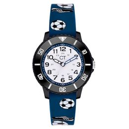 Cool Time Quarzuhr »The Cool New Soccer« Armbanduhr, Silikonarmband, Kinderuhr, Junge, analog blau Tolle Kinderarmbanduhr