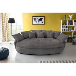 Inosign Big-Sofa »Aruba« gemütliches Megasofa in XXL in organischer Form mit vielen Kissen dark grey / anthrazit