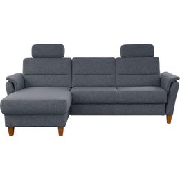 Home Affaire Ecksofa »Palmera L-Form, B: 244 cm« optional Bettfunktion & Bettkasten, Federkern anthrazit