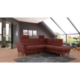 Home Affaire Ecksofa »Palmera L-Form, B: 236 cm« optional Bettfunktion & Bettkasten, Federkern kupfer