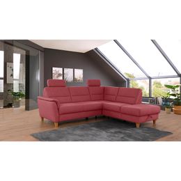 Home Affaire Ecksofa &raquo;Palmera L-Form, B: 236 cm&laquo; optional Bettfunktion & Bettkasten, Federkern lila 100% Polyester;Struktur (100% Polyester);Luxus-