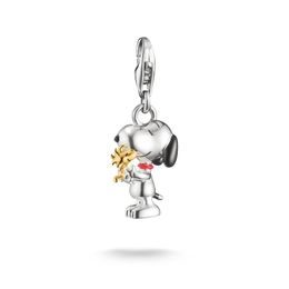 Thomas Sabo Charm-Einhänger »x Peanuts Snoopy and Woodstock Friends Charm - Original« silberfarben-gelbgoldfarben-schwarz-rot Thomas Sabo x Peanuts...