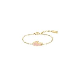 Lacoste Armband »CUTIE CROC« gelbgoldfarben-rosa 16 cm Moderner Armschmuck der Marke Lacoste