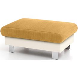 COTTA Hocker &raquo;Komaris, B: 100 cm&laquo; individuell zu kombinieren gelb Microfaser PRIMABELLE (100% Polyester);Kunstleder SOFTLUX;Feinstruktur (100% 