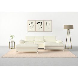 Sit & More SIT&MORE Ecksofa »Cabrio L-Form, B: 295 cm, mit Sitztiefen-, Arm- & Kopfteilverstellung« 2 Nierenkissen, Federkern, optional Bettfunktion und...
