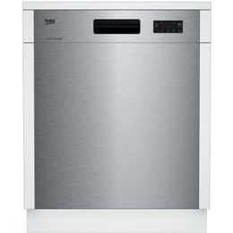 Beko Unterbaugeschirrspüler »BDUN16440X« 14 Maßgedecke ProSmart Inverter Motor – langlebig und mit 10 Jahren Garantie silberfarben Quick&Clean –...