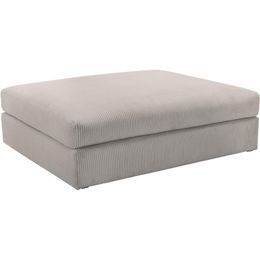 Home Affaire Polsterhocker »Soft&Cosy XXL, B: 125 cm« Mega-Hocker, in Cord oder Chenille-Struktur wählbar taupe