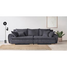 Home Affaire Big-Sofa »Katja, B: 275 cm« Mega-Sofa mit 4 Zierkissen anthrazit