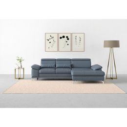 Sit & More SIT&MORE Ecksofa »Cabrio L-Form, B: 295 cm, mit Sitztiefen-, Arm- & Kopfteilverstellung« 2 Nierenkissen, Federkern, optional Bettfunktion und...