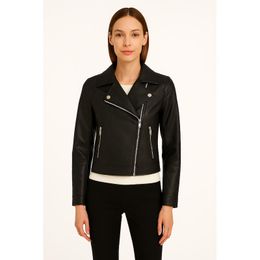 Only Lederimitatjacke »ONLSABINE FAUX LEATHER BIKER OTW« Black L L Modische Bikerjacke von Only