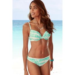 s.Oliver Damen s.Oliver Bikini-Hose &raquo;Enja&laquo; mit Batikdruck blau 38, N-Gr