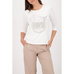 monari 3/4-Arm-Shirt »Shirt Schmuck Emblem« Regular fit mit Rundhalsausschnitt off-white 46 46 Stylisches Shirt von monari