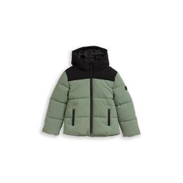 Tom Tailor Steppjacke mit Kapuze mit abnehmbarer Kapuze Sea Spray 104/110 104/110 Jacke von Tom Tailor Kids