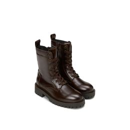 Marc O'Polo MARC O'POLO Schnürstiefelette »PHIA« Schnürboots, Blockabsatz, mit Anziehlasche dunkelbraun 39 39 Trendy Schnürstiefelette mit Innenreißverschluss...