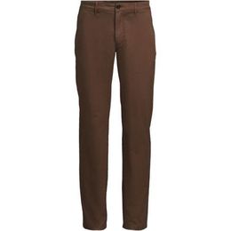 LANDS' END Chino-Hose, Slim Fit, Herren,  Braun, Baumwolle/Baumwoll-Mischung, by Lands' End