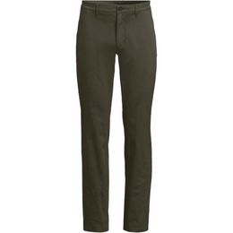 LANDS' END Chino-Hose, Slim Fit, Herren,  Grün, Baumwolle/Baumwoll-Mischung, by Lands' End