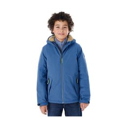 Killtec Funktionsjacke &raquo;KOW 377 BYS JCKT&laquo; Wasserdichte Funktionsjacke mit Kapuze, warmem Futter und Kinnschutz graublau 140 140 Jungen...