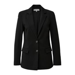 comma, Comma Damen Jackenblazer mit Reverskragen und 2-Knopf-Verschluss, aus Viskose und Stretch 38