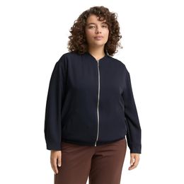 Tom Tailor PLUS Blouson ohne Kapuze mit Reißverschluss Lunar Eclipse 52 52 Lässiges Blouson für Damen von Tom Tailor Plus