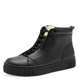 Marco Tozzi Sneaker Plateau, Boots, High Top-Sneaker mit elastischem Schnürsenkeln schwarz 40 40 Trendiger Boots in veganer Verarbeitung