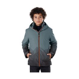 Killtec Skijacke »KSW 383 BYS SKI JCKT« Wasser- und winddichte Skijacke mit verstellbarer Kapuze graublau 128 128 Jungen Skijacke mit Kapuze und...